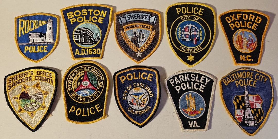 Vintage U.S. Police Patches on Choice - Etsy