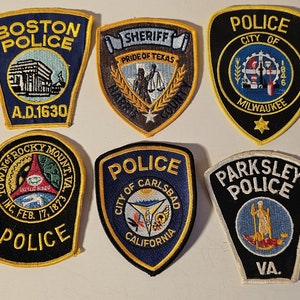 Vintage U.S. Police Patches on Choice - Etsy