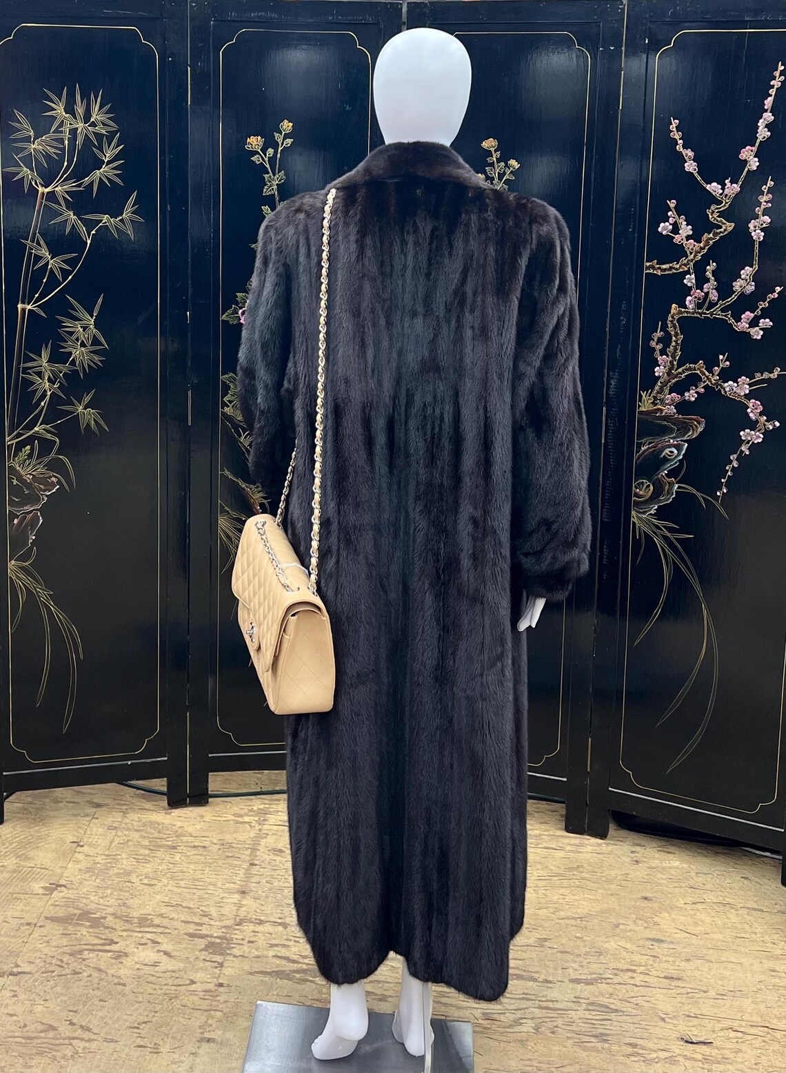 Vintage 1992 Hudson's Fur Salon Beautiful Full Length Luxurious Silky ...