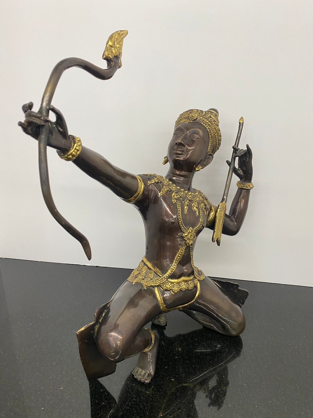 20th Century Cast Bronze With Gold Leaf Siamese Statue of - Etsy