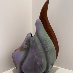 Gorgeous Abstract Seashell Snail Pottery Piece - Designed and Signed by ...