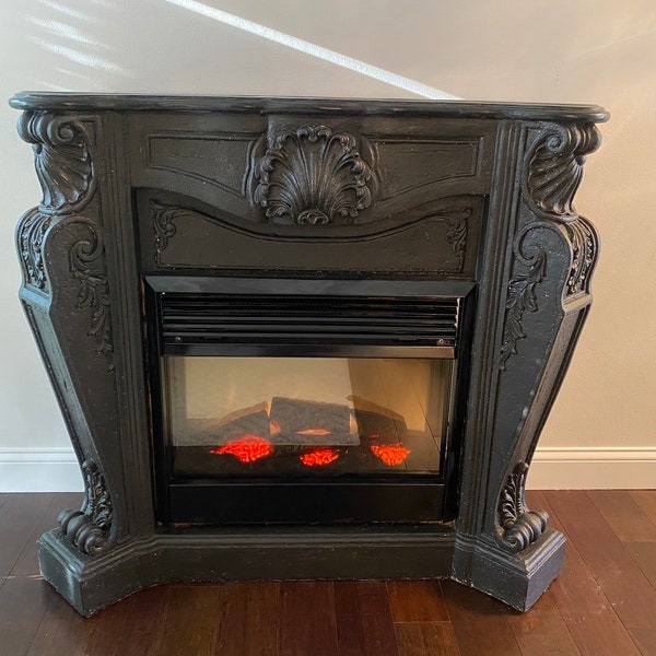 Vintage Electric Fireplace - Etsy