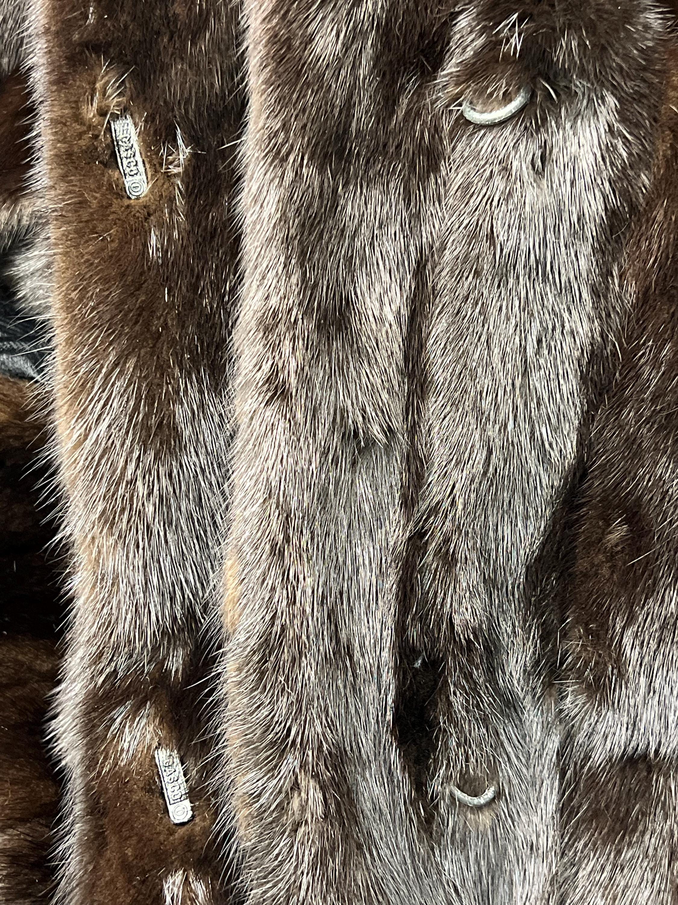 Vintage 1992 Hudson's Fur Salon Beautiful Full Length Luxurious Silky ...