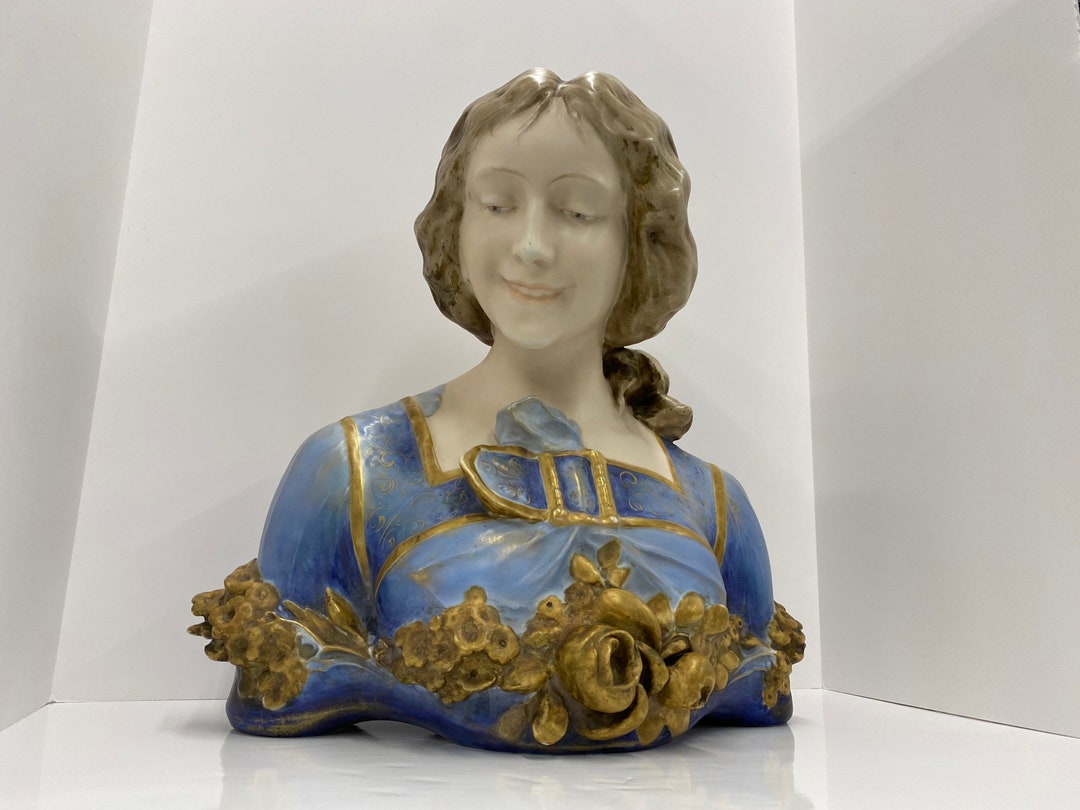 Late 19th Century Large Rstk Amphora Porcelain Teplitz Turn Art Nouveau ...