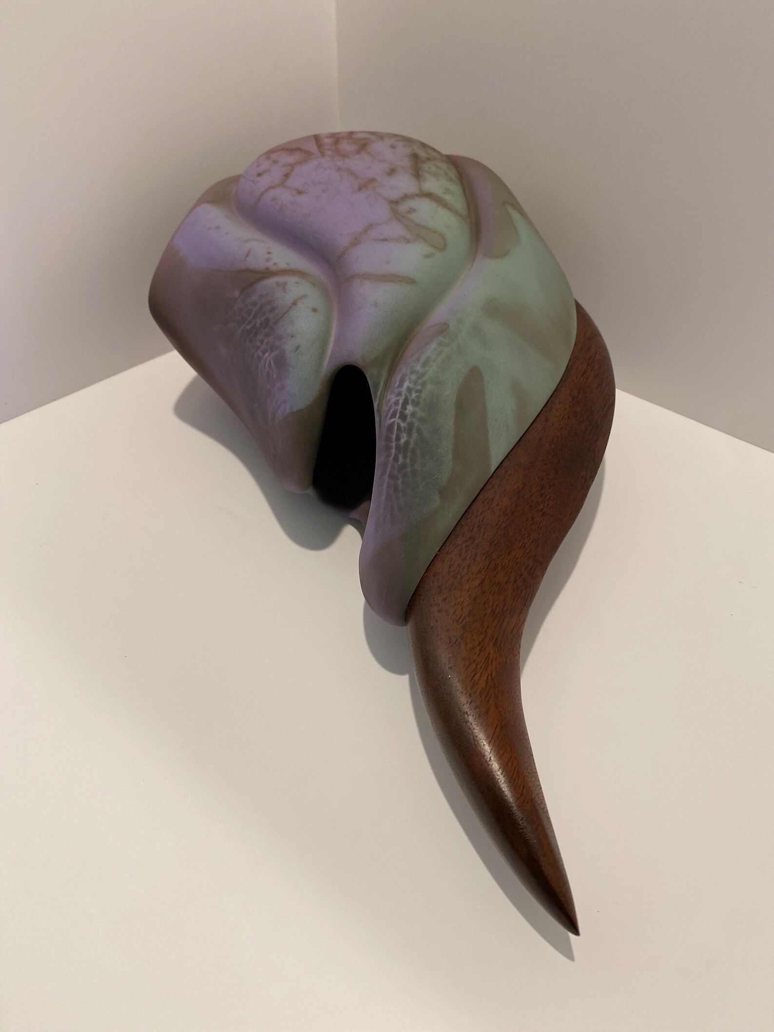 Gorgeous Abstract Seashell Snail Pottery Piece - Designed and Signed by ...