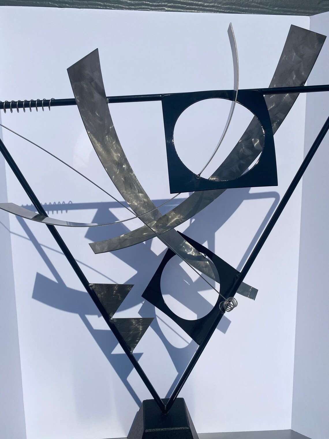 Large Industrial Contemporary Stainless Steel Abstract Contemporary ...
