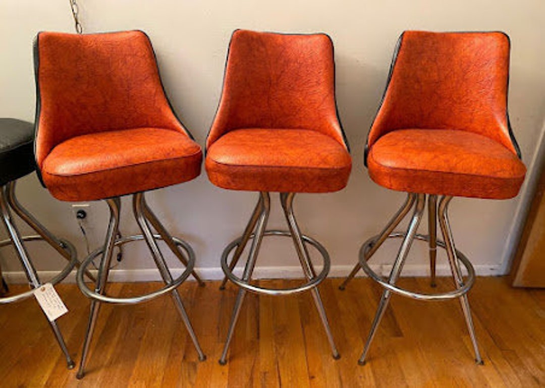 Vintage Retro Modern Barstools - Etsy