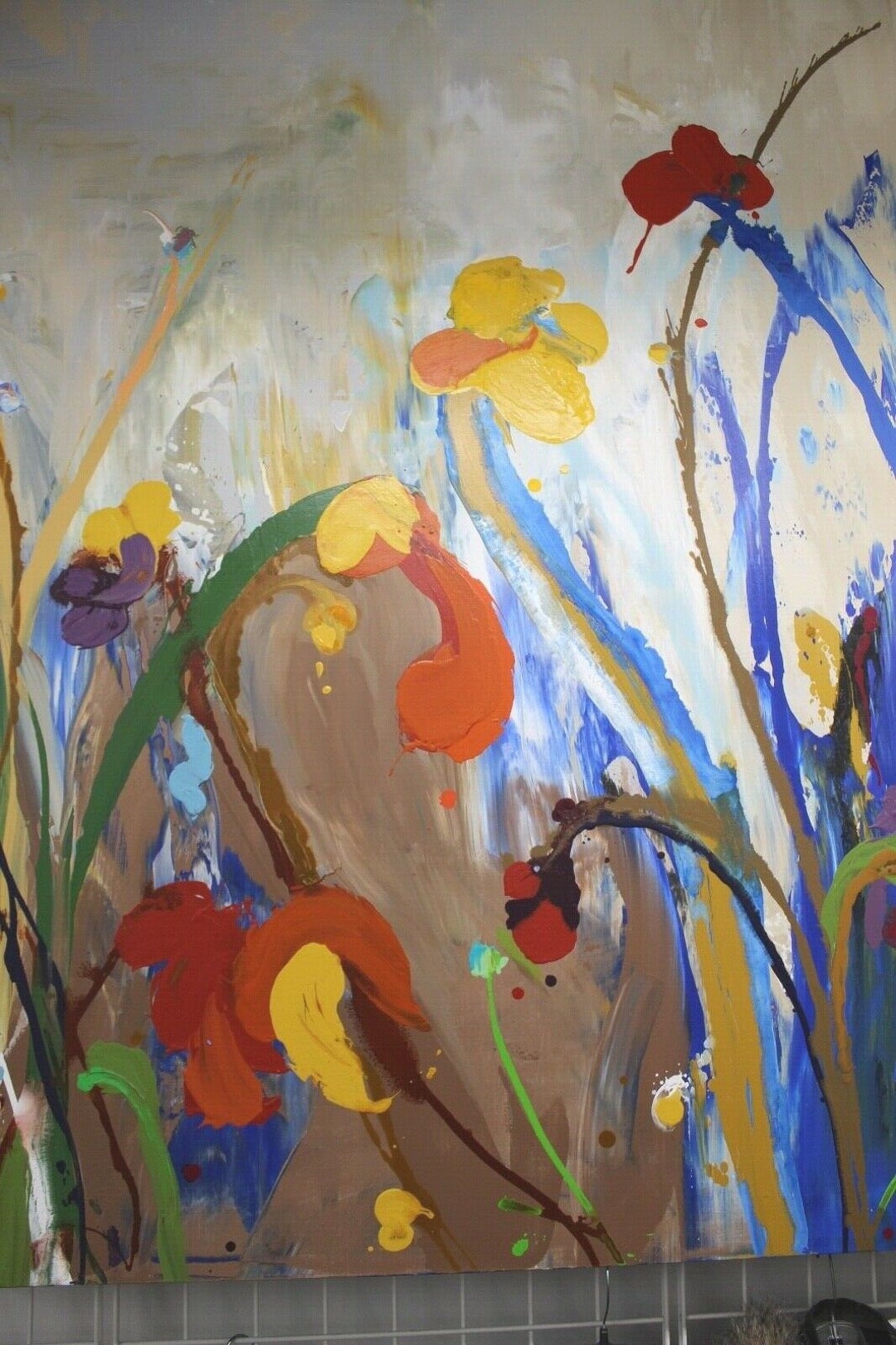 Daniel Phil Abstract Expressionist Painting Entitled "trumpet" - Etsy