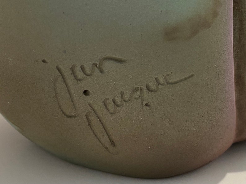 Gorgeous Abstract Seashell Snail Pottery Piece Designed and Signed by ...