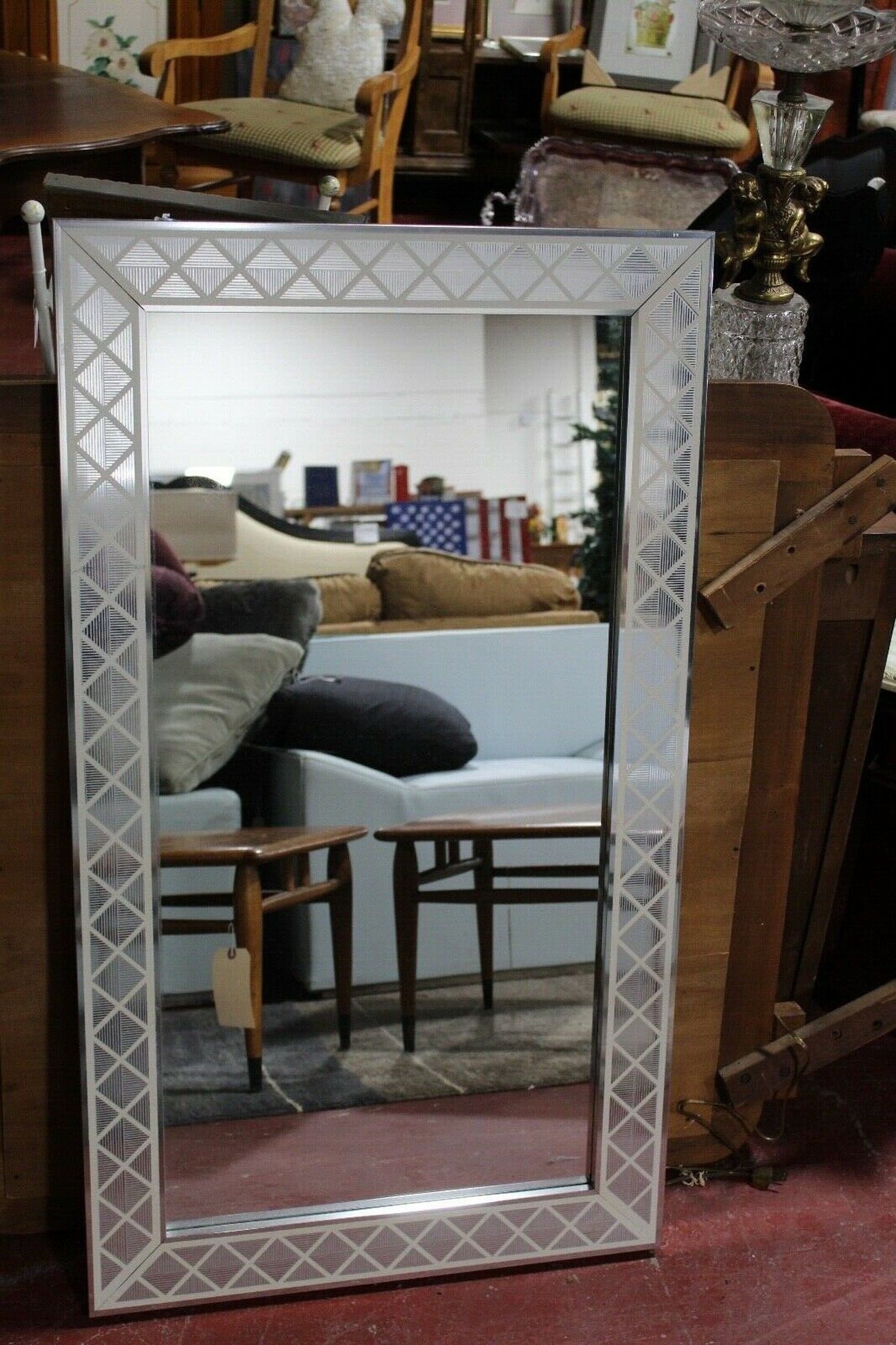 Greg Copeland Vintage Op Art Mirror Mid Century Modern Signed and Dated ...