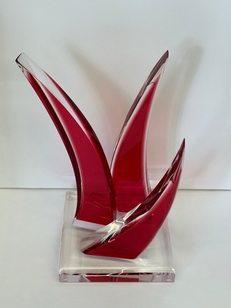 Signed David Muniz Acrylic/lucite Sculpture Art Piece in Transparent ...