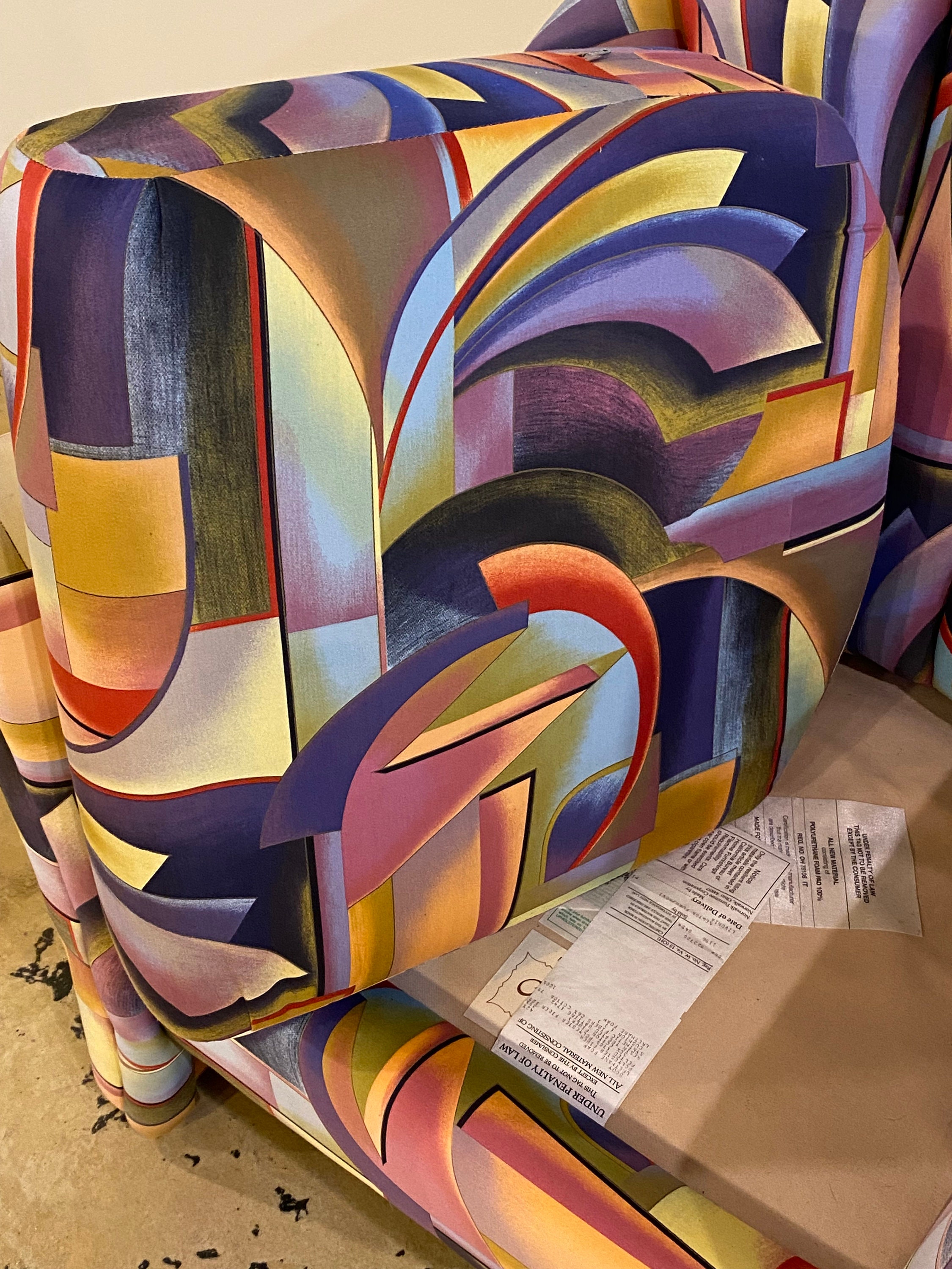 Postmodern Multi Composed Clam Shell Barrel Chairs - Etsy