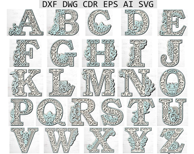 Layered Number 4, Laser Cut Mandala Number, Numbers SVG for Cricut ...