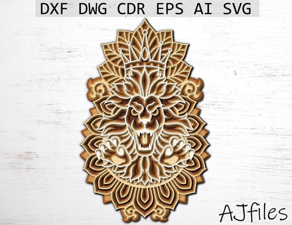 Lion Digital File Lion Svg Laser Cut File Digital File | Etsy