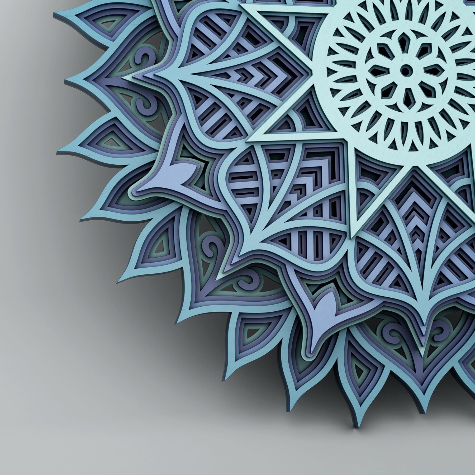 Mandala Digital File Laser Cut File Digital File Download - Etsy