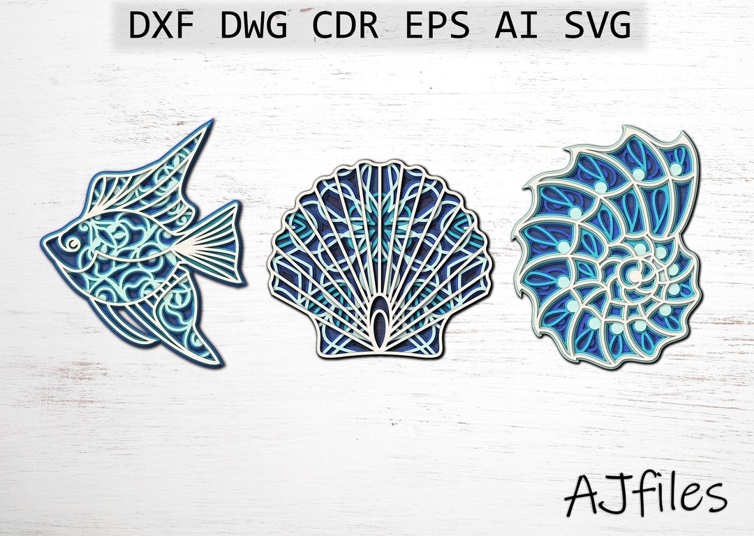 Sea Creatures Bundle Svg, Sea Creatures Svg Cricut File, Beach Svg ...