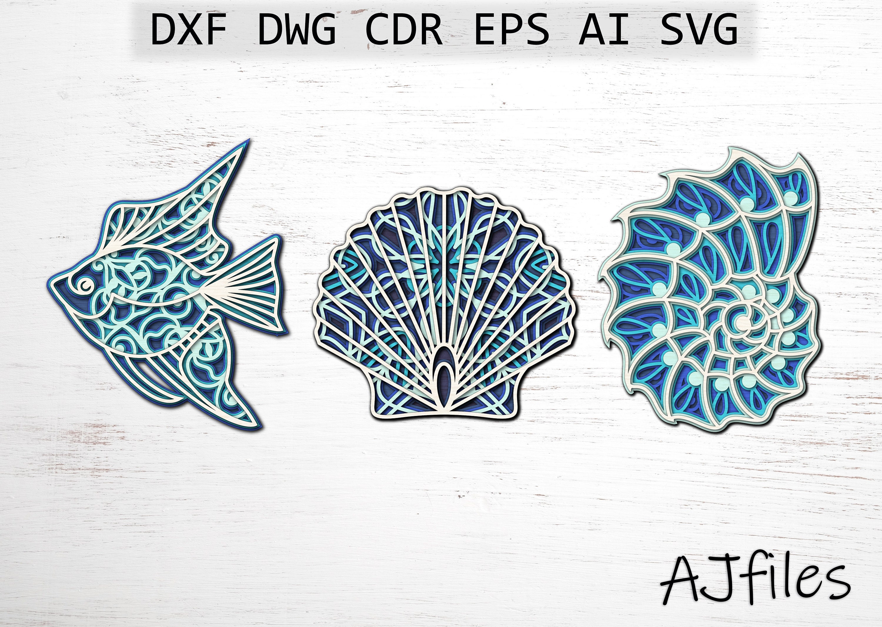 Sea Creatures Bundle Svg Sea Creatures Svg Cricut File Beach - Etsy