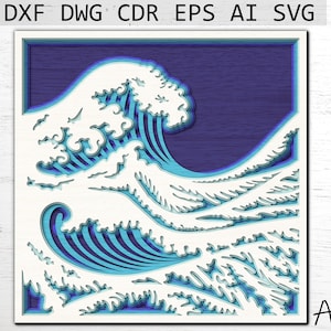 Waves Svg, Waves Digital File, Laser Cut File, Digital File Download ...
