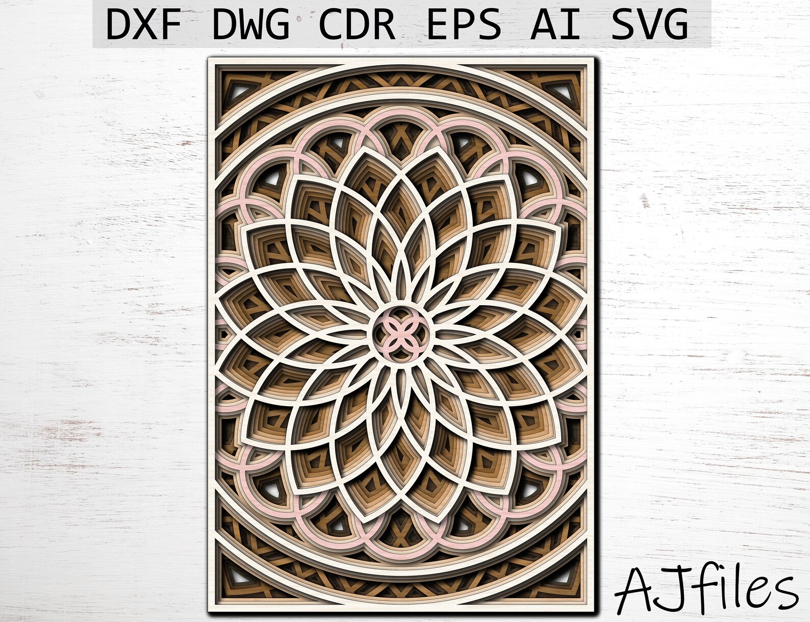 Mandala File Laser Cut File Digital File Download Diy | Etsy