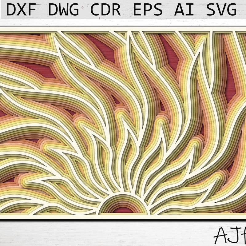 Layered Mandala Svg - Etsy