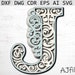 Letter J Digital File Laser Cut File Digital File Download - Etsy