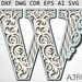 Letter W Digital File, Laser Cut File, Digital File Download, Alphabet ...