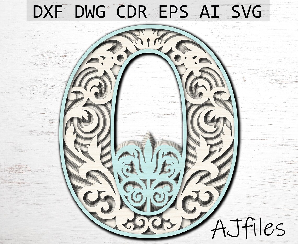 Layered Number 0 Numbers SVG for Cricut Popular Svg Files - Etsy