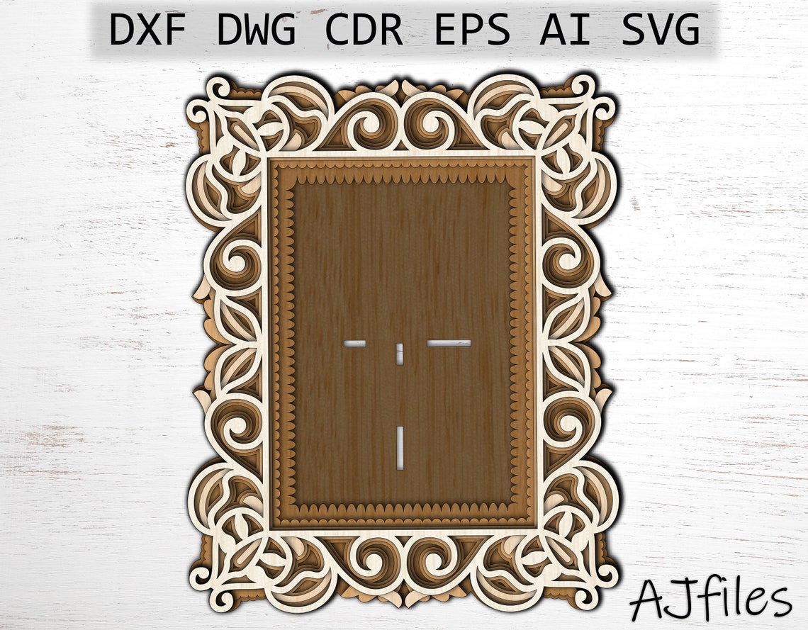 3d Photo Frame Svg Multilayer Layered Mandala Svg Laser Cut | Etsy