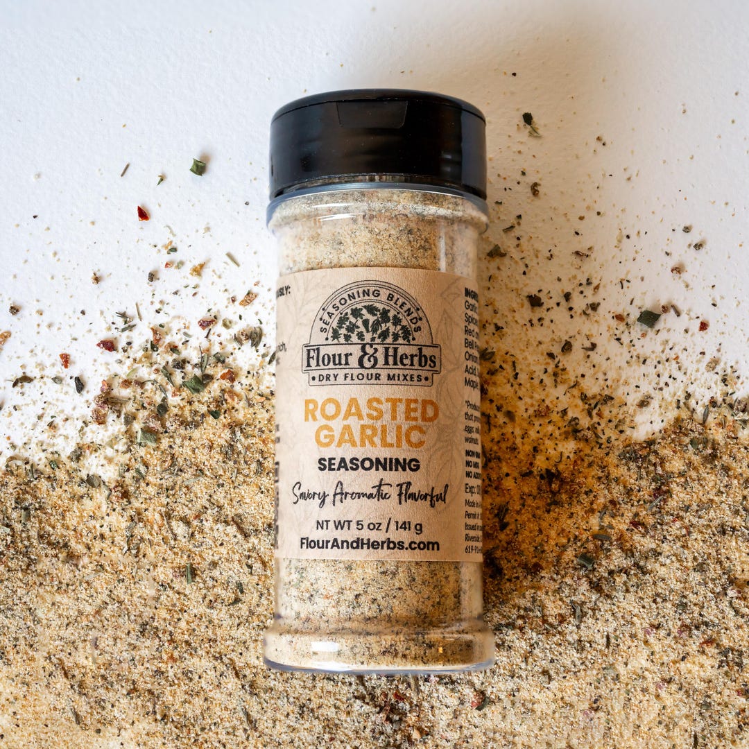 Roasted Garlic and Pepper Spice Mix, Garlic Pepper Seasoning, Garlic ...