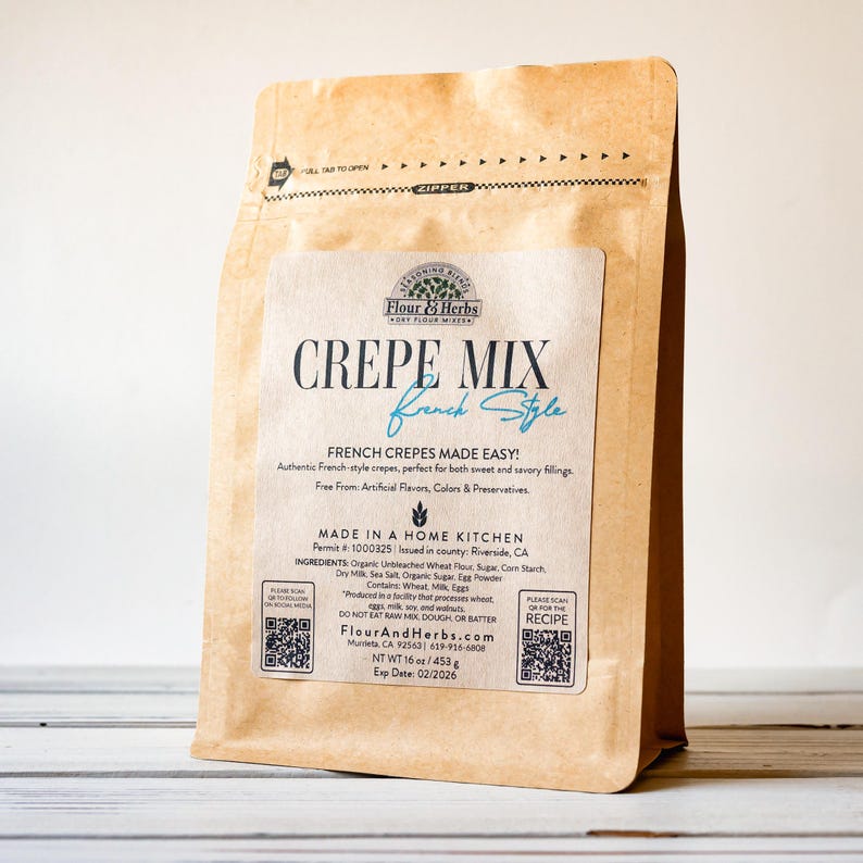 Authentic French Crepe Mix – Easy Homemade Crepes - Etsy