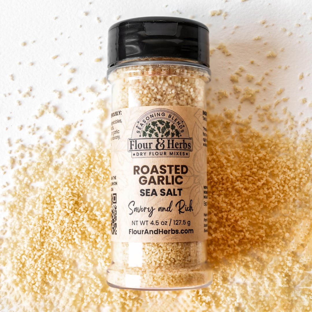 Roasted Garlic Sea Salt | Savory and Aromatic Gourmet Salt for Grilling ...