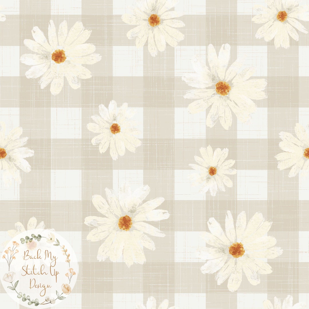 Watercolour Daisies Seamless Design File, Watercolour Floral Seamless ...