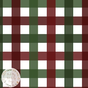 Christmas Plaid Seamless Pattern, Red and Green Plaid, Christmas ...