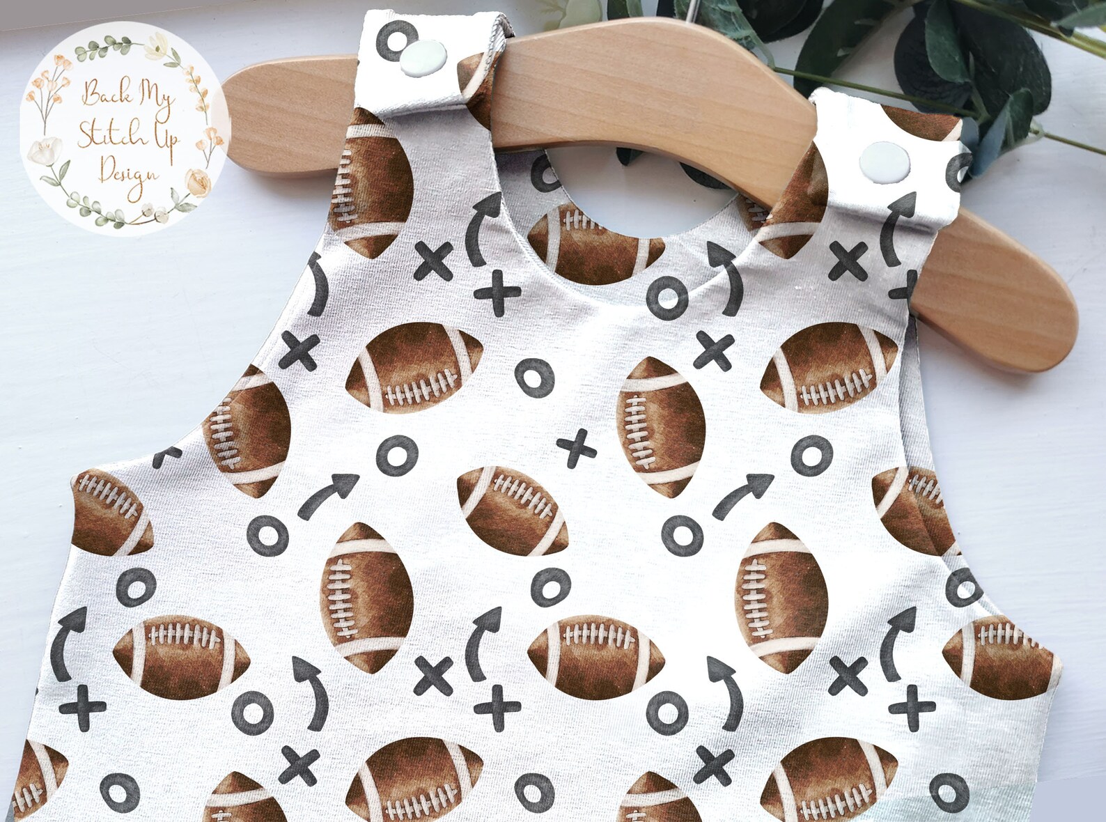 Black and White Football Seamless Pattern, Mono American Football ...