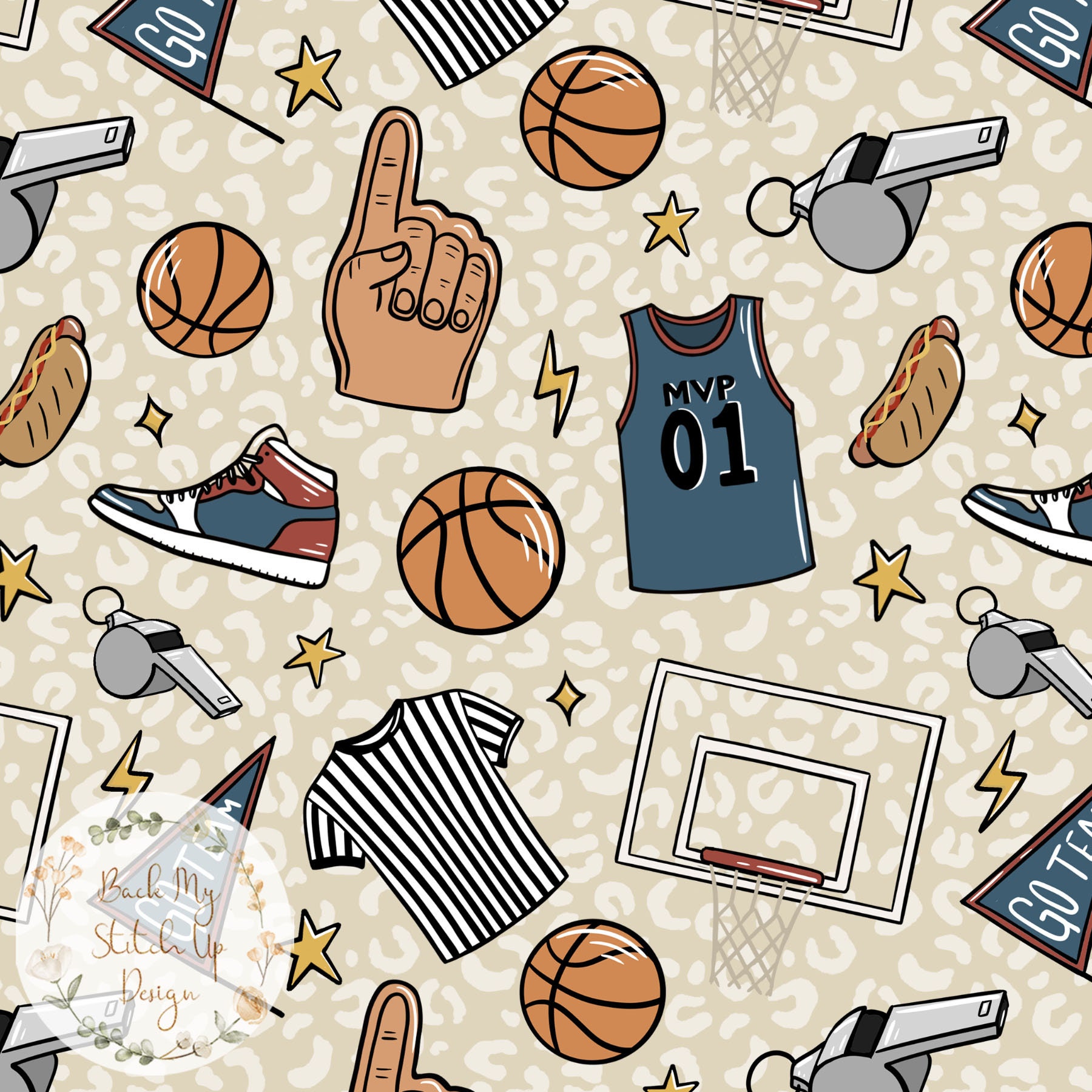 Basketball Texture Seamless