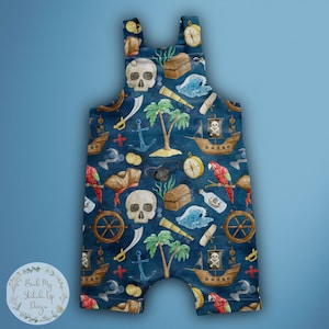 Pirate Themed Seamless Pattern, Watercolour Pirate Ship Seamless File ...