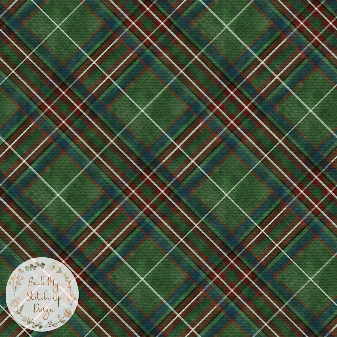 Green Tartan Seamless Pattern | Winter Tartan Surface Pattern ...