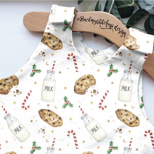 Milk and Cookies Seamless Pattern, Milk and Cookies Fabric Design ...