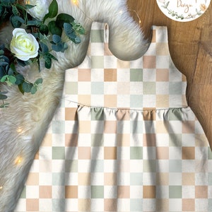 Boho Check Design, Pastel Check Seamless Pattern, Neutral Unisex Check ...