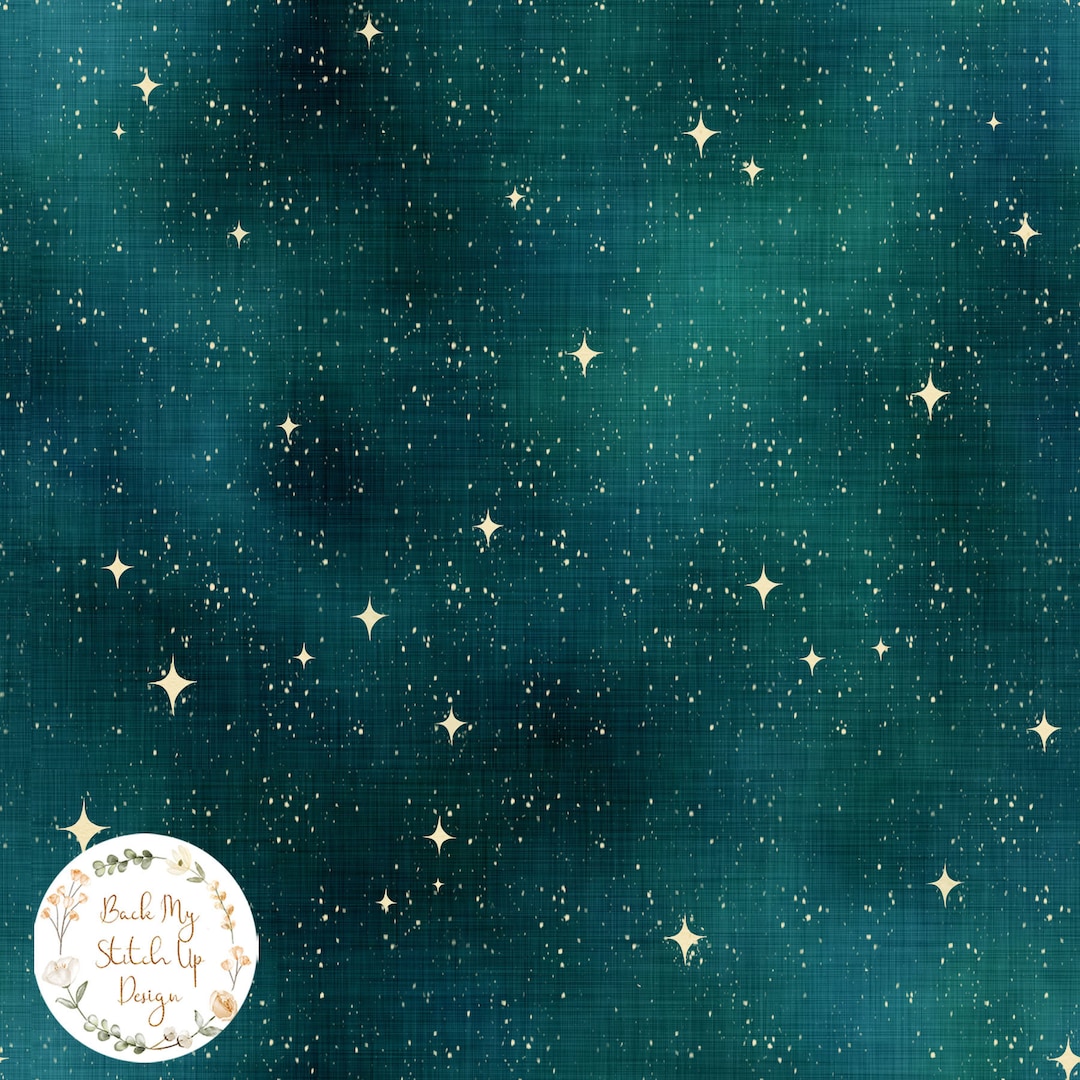 Galaxy Seamless Pattern, Star Fabric Design, Digital Download ...