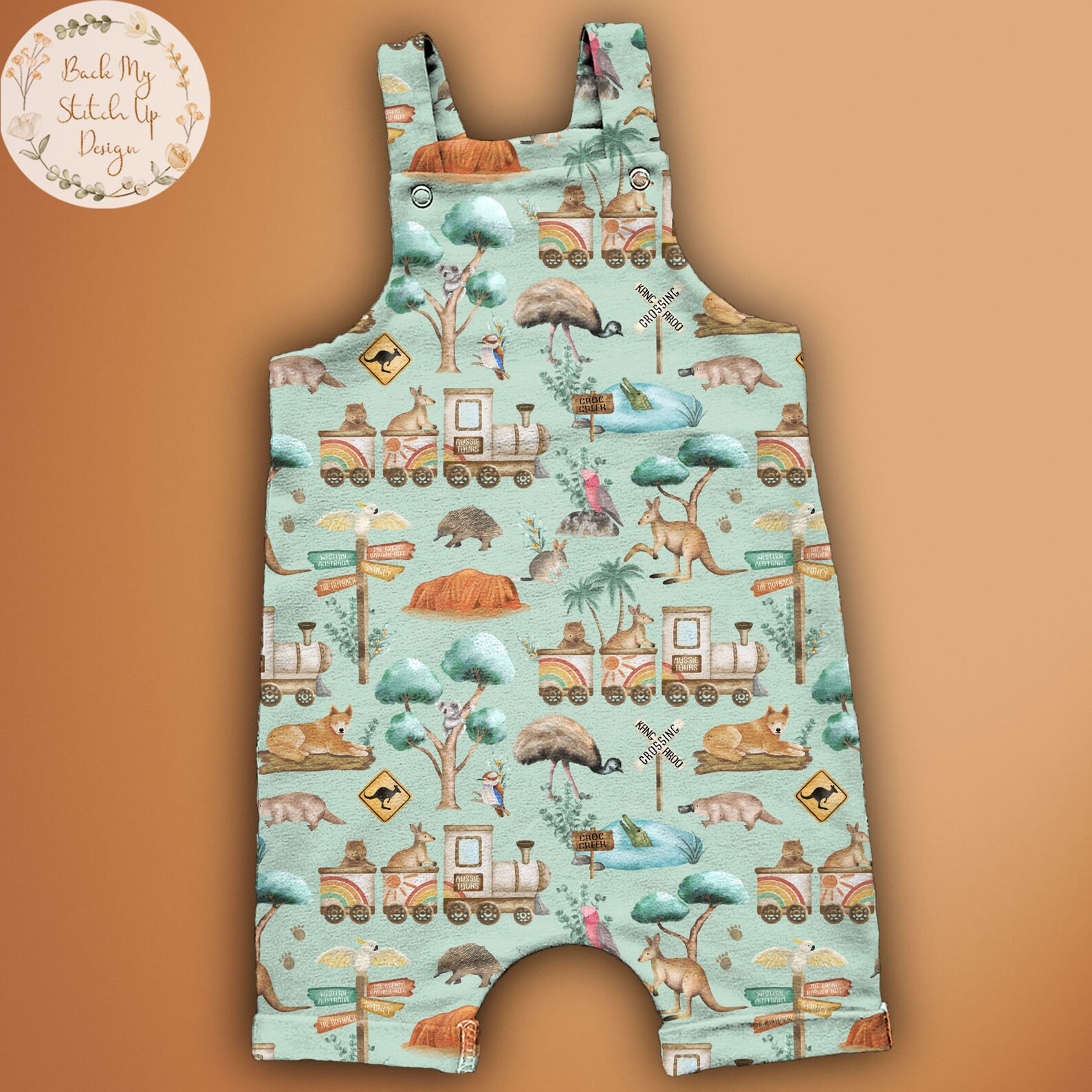 Australiana Seamless Pattern Australian Animal Seamless File - Etsy