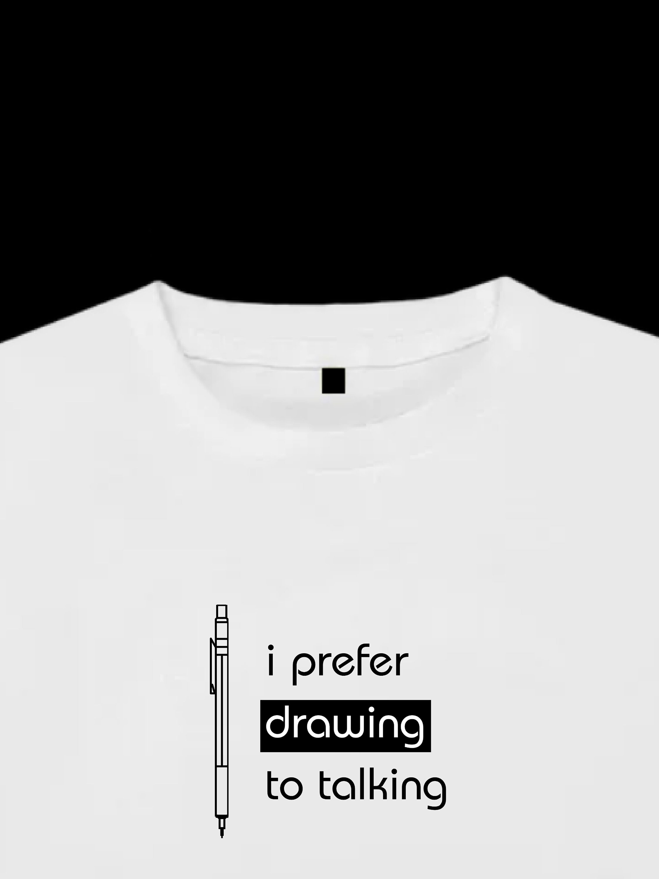 I Prefer Drawing, Gift for Architects Unisex Gift for Designers, Funny ...