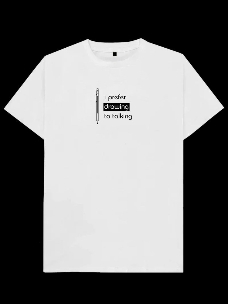 I Prefer Drawing, Gift for Architects Unisex Gift for Designers, Funny ...