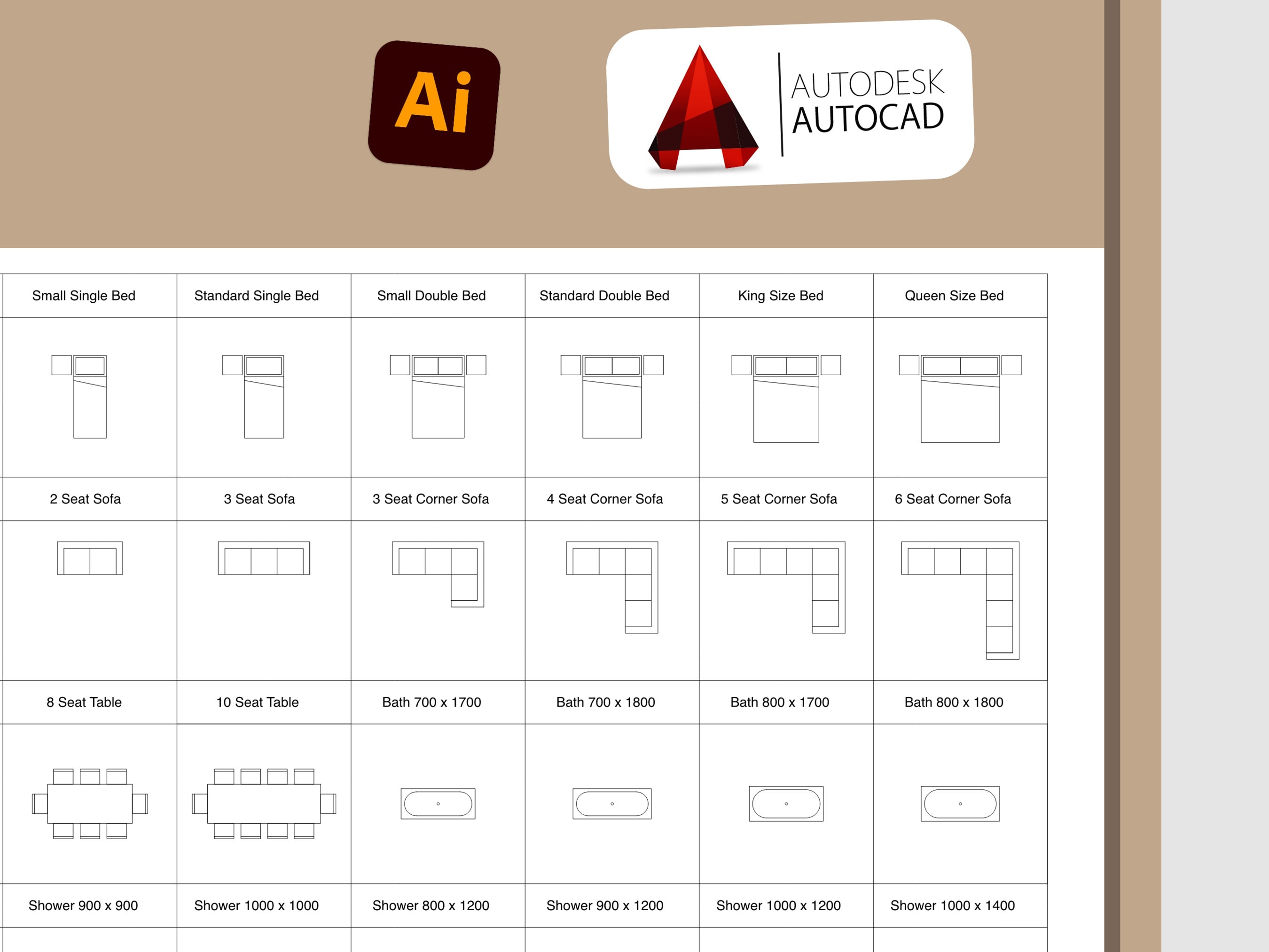 Autocad Blocks Architect Starter Kit 70 Drawings in DWG & SVG - Etsy
