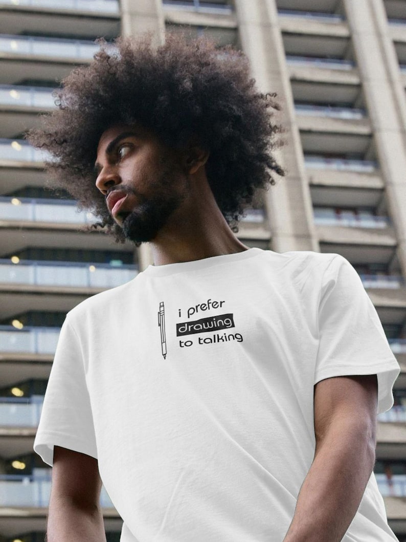 I Prefer Drawing, Gift for Architects Unisex Gift for Designers, Funny ...