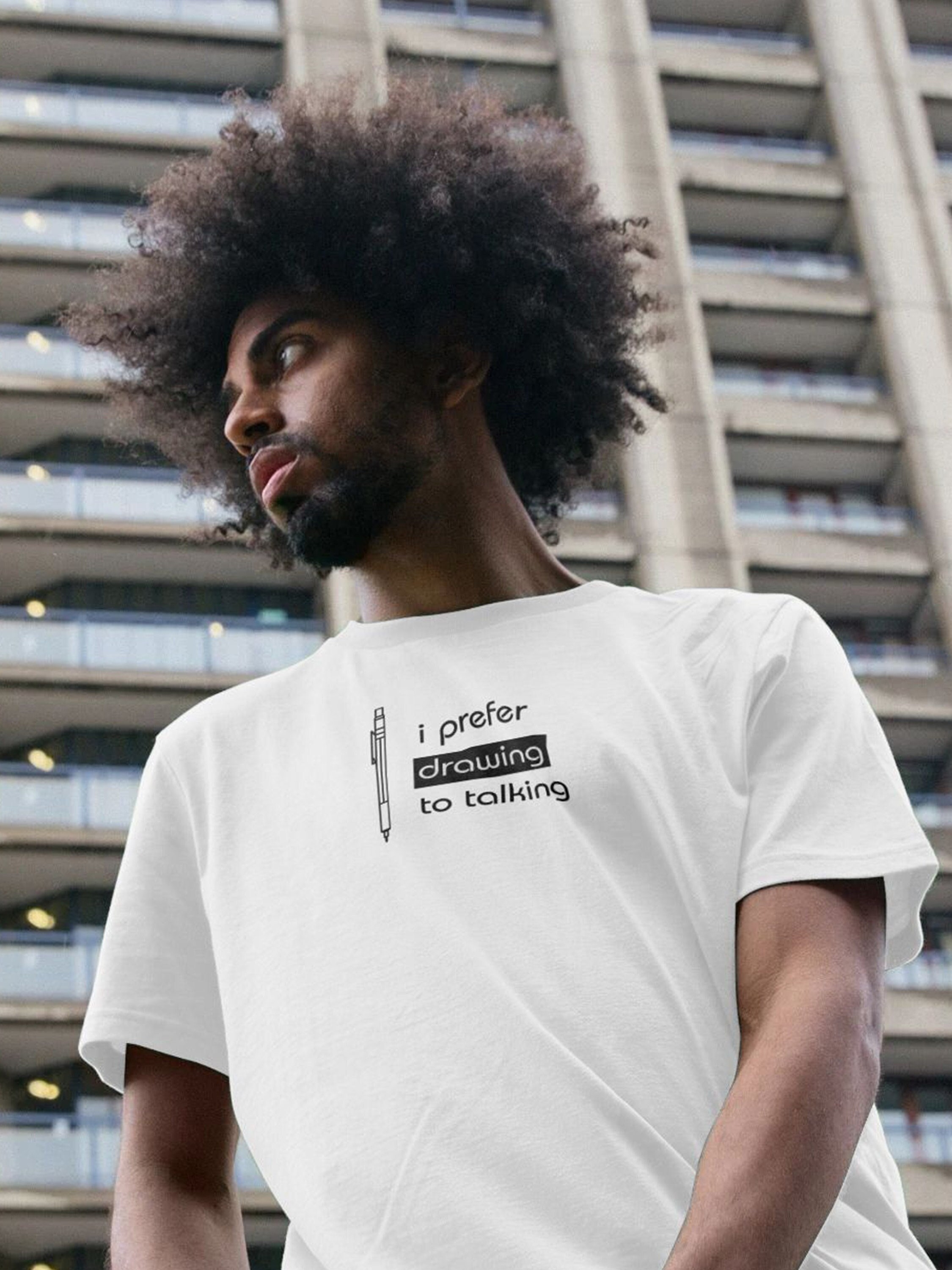 I Prefer Drawing, Gift for Architects Unisex Gift for Designers, Funny ...