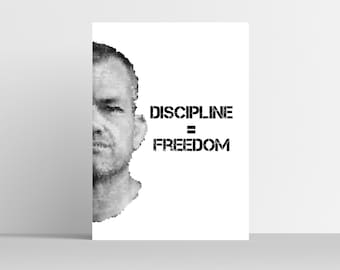Jocko Willink Poster “discipline Equals Freedom” Motivational Quote ...