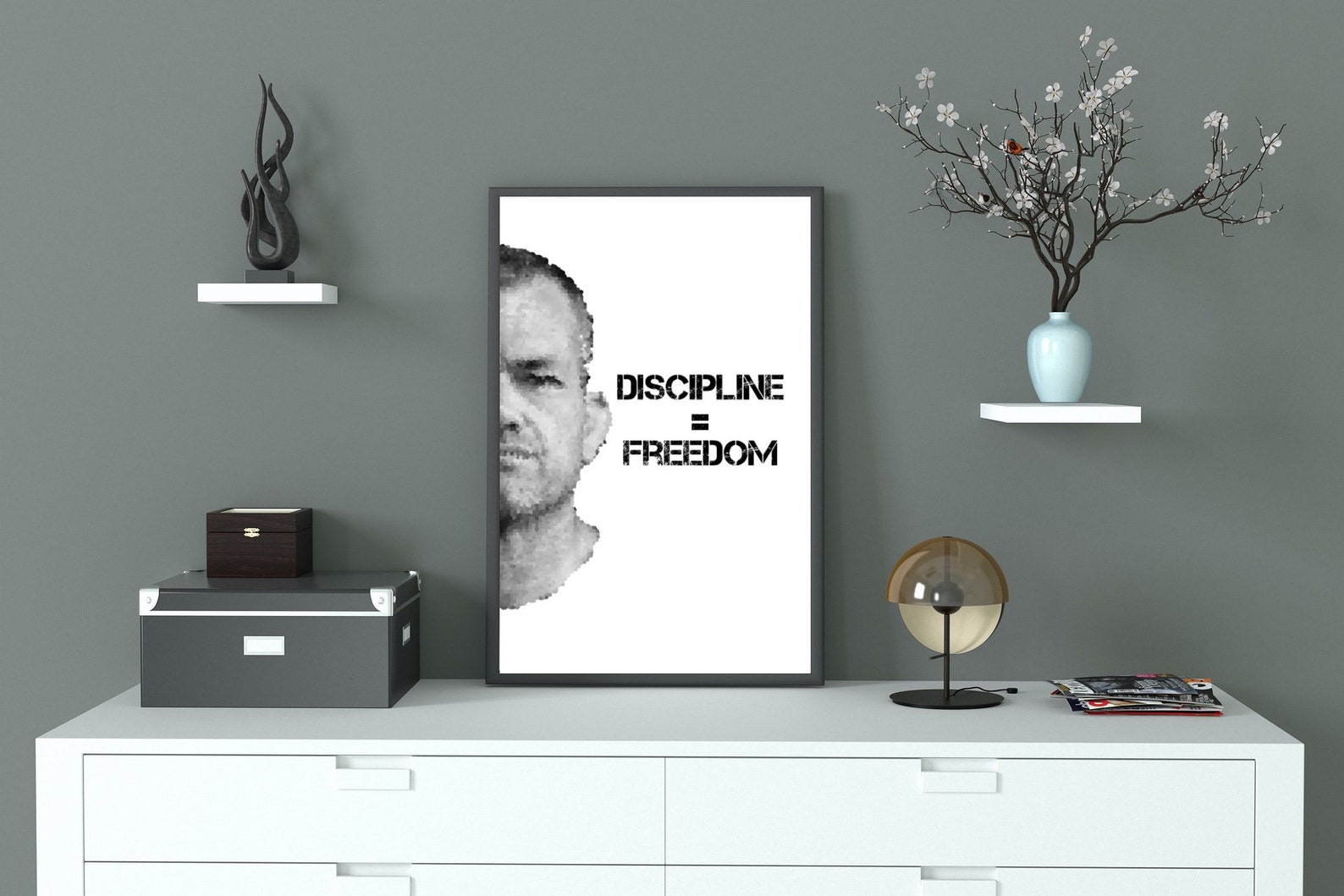 Jocko Willink Polygon Art Poster. “discipline Equals Freedom ...