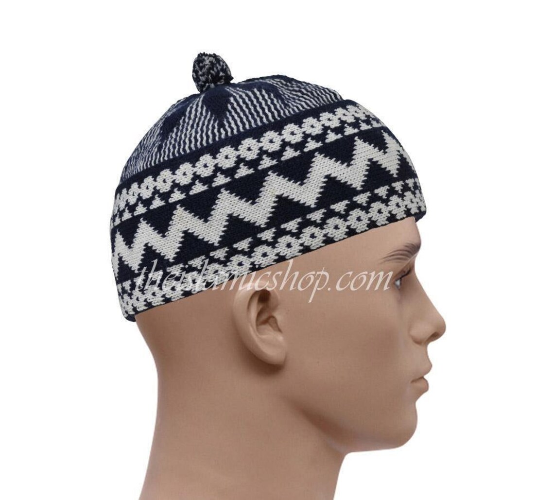 Muslim Turkish Kufi Prayer Hat Egyptian Skull Cap,topi MEN Woolen ...