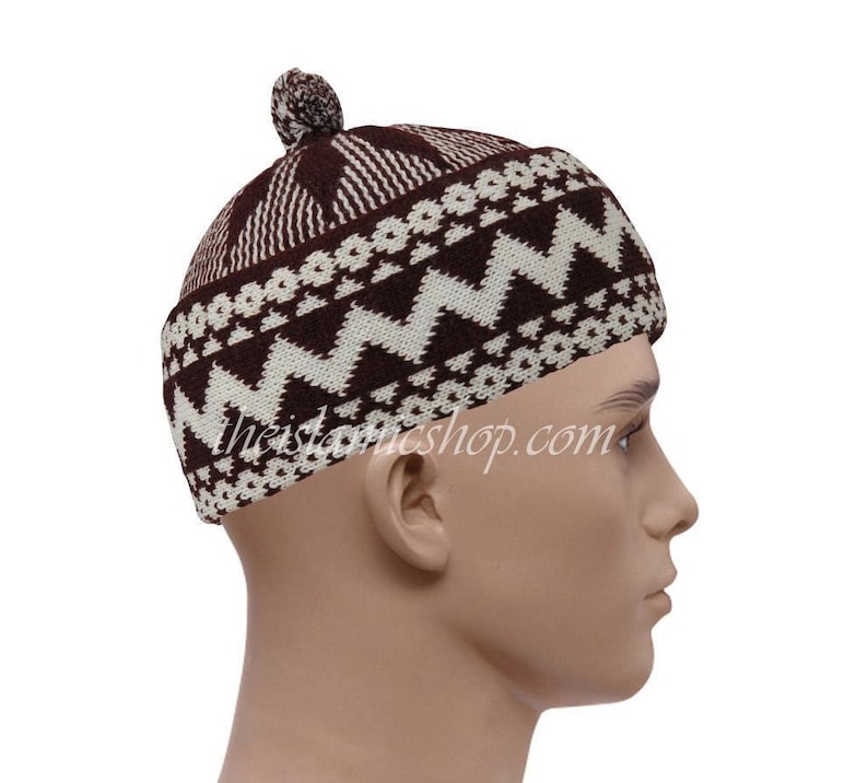Muslim Turkish Kufi Prayer Hat Egyptian Skull Cap,topi MEN Woolen ...